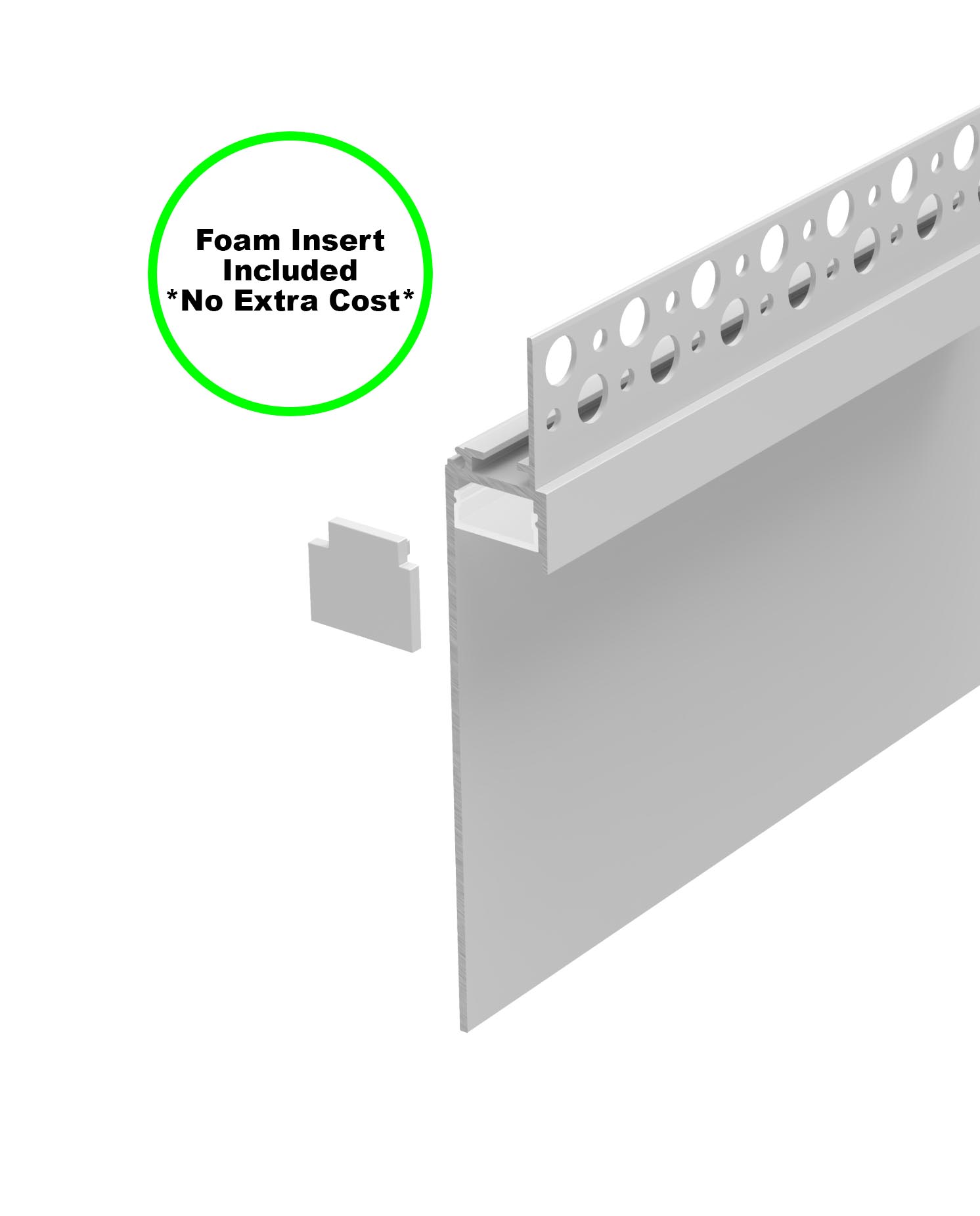 Plaster-In Shadow Gap LED Profile - InStyle LED Ltd