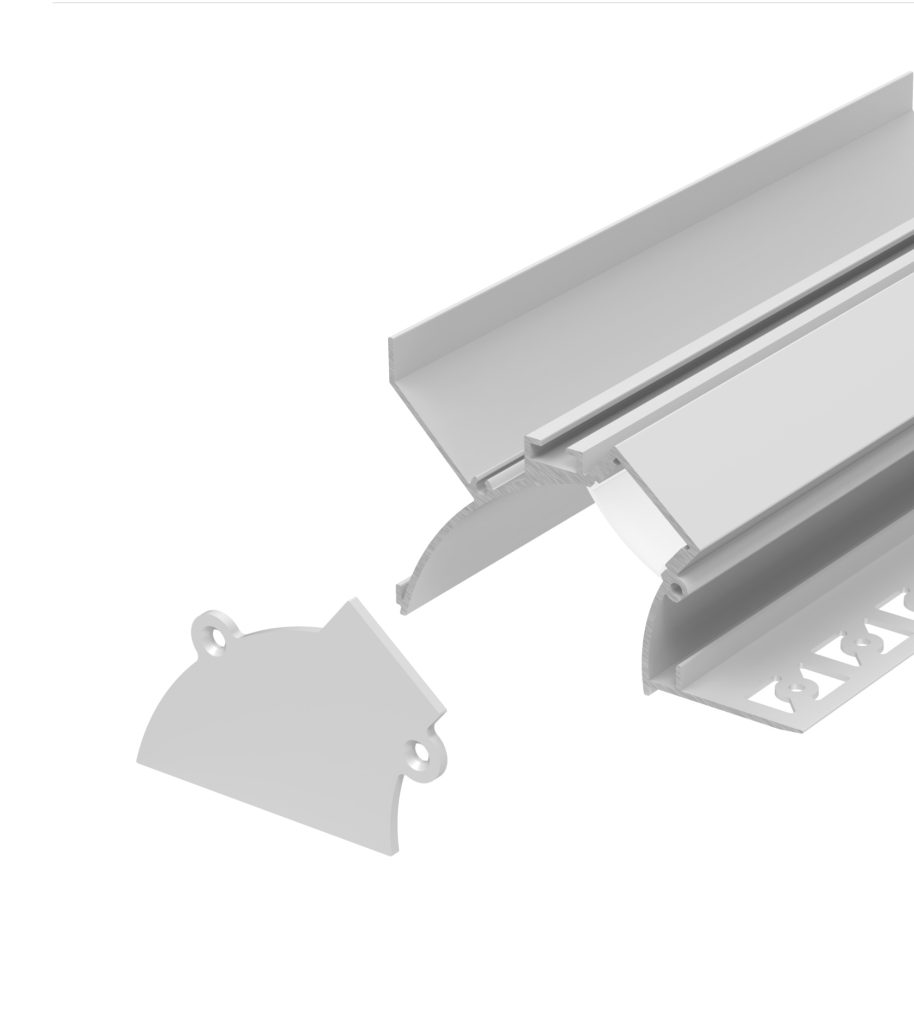 Plaster-In Flush Wall Wash LED Profile - Instyle LED Lighting