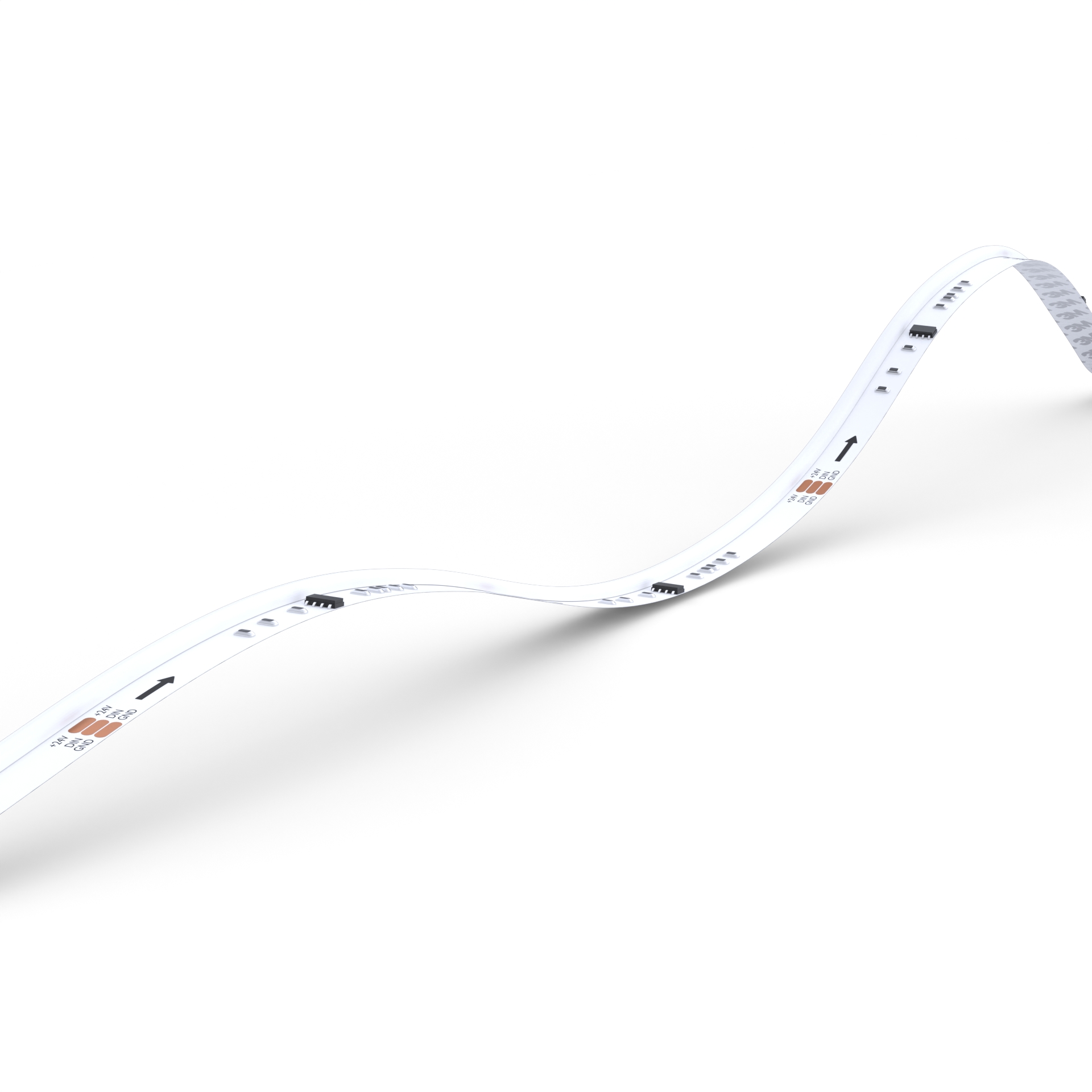 Colour Changing RGB LED Strip Light | Side Emitting | 10w | 24v | COB ...