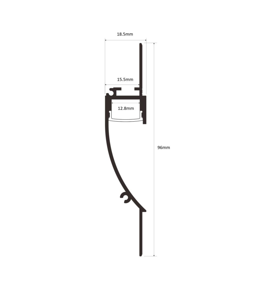 Plaster-In Wall Wash LED Profile - Instyle LED Lighting