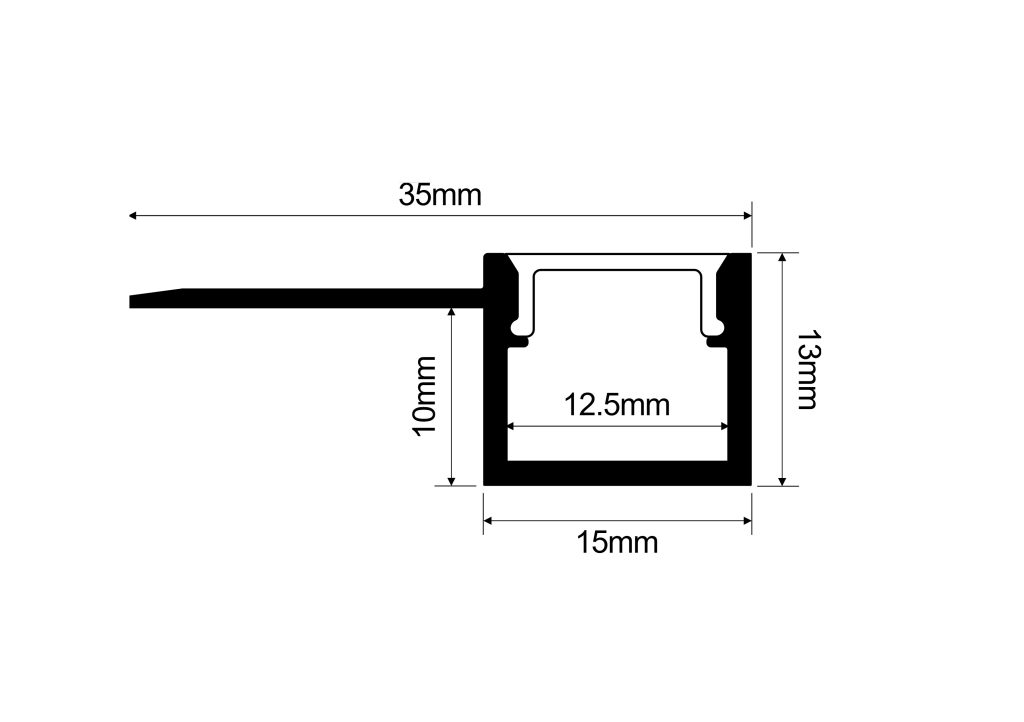 Plaster-In Edge LED Profile - Instyle LED Lighting