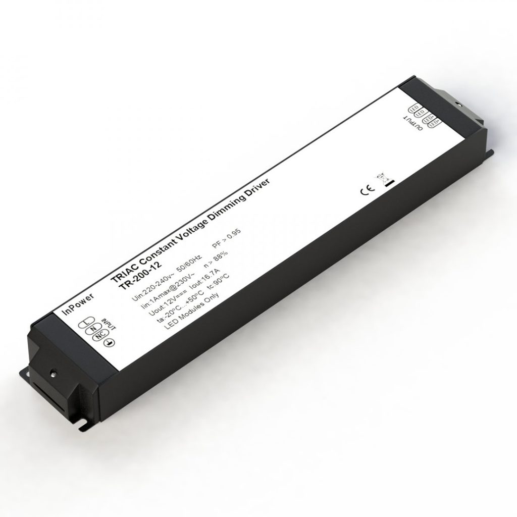 200W TRIAC Mains Dimmable LED Driver, 12v/24v, IP20 - Instyle LED