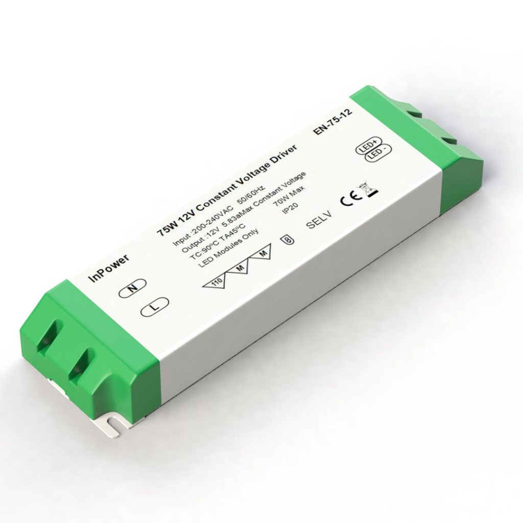 75W Constant Voltage LED Driver, 12v/24v, IP20 - Instyle LED