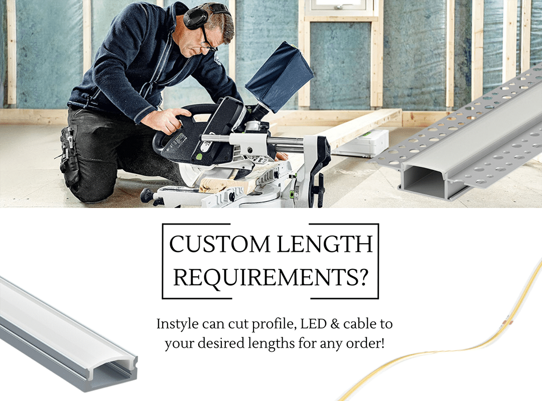 LED Profile | Shallow Recessed Profile for LED Strip Lights