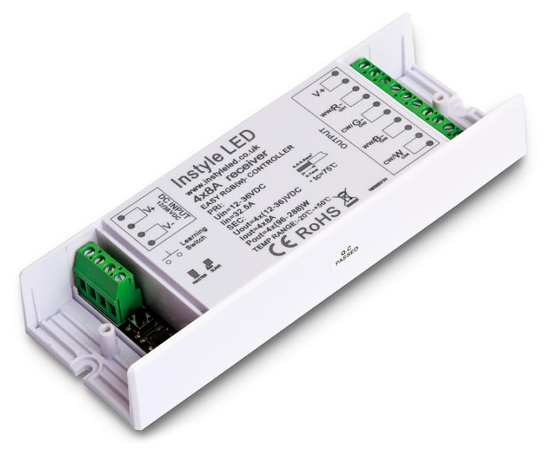Multichannel Receiver for LED Strip Lights (4 x 8 amps