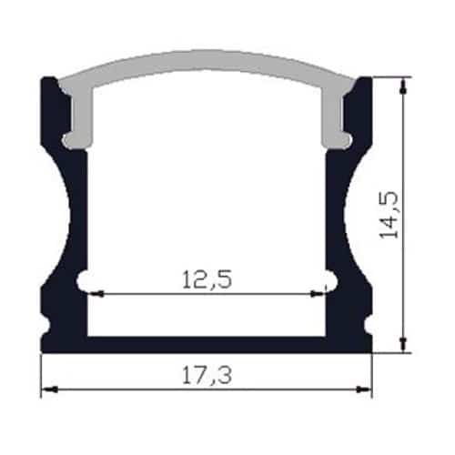 Deep Surface Mounted Profile for LED Strip Lights (Hide & Protect)