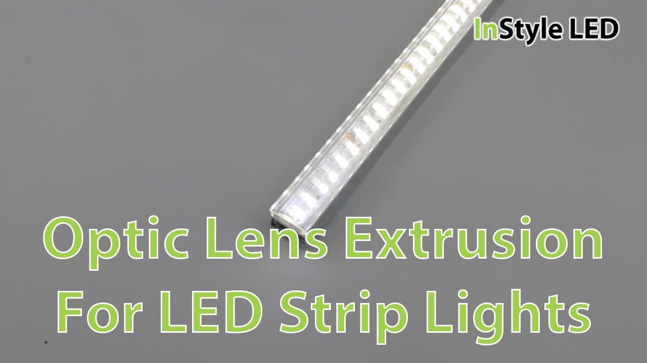 Optic Lens Profile for LED Strip Lights